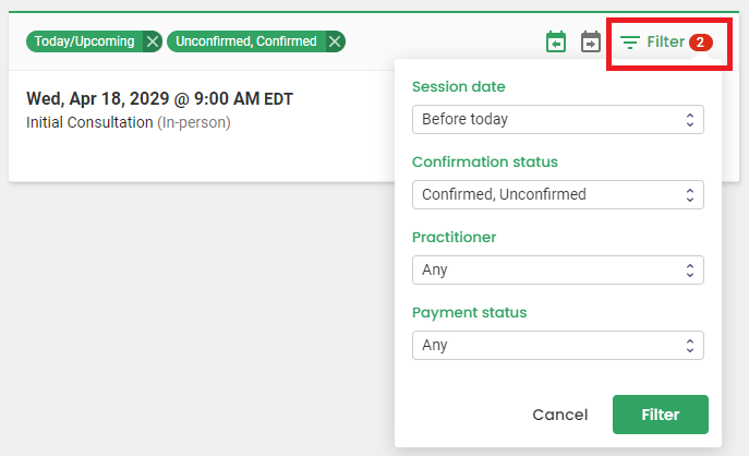 Linking a session to a client's package – Help @ Practice Better