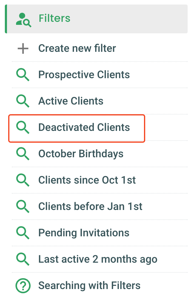 Deactivating and Reactivating Clients – Help @ Practice Better