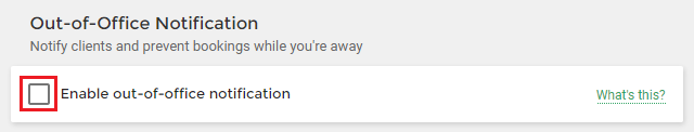 Out-of-Office Notification – Help @ Practice Better