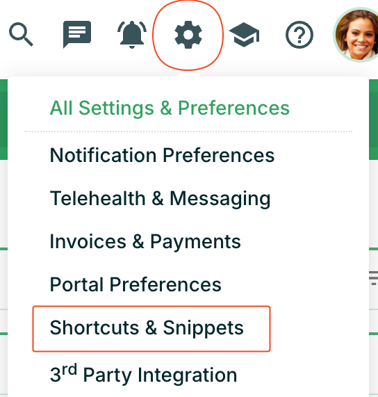 Using Text Snippets – Help @ Practice Better