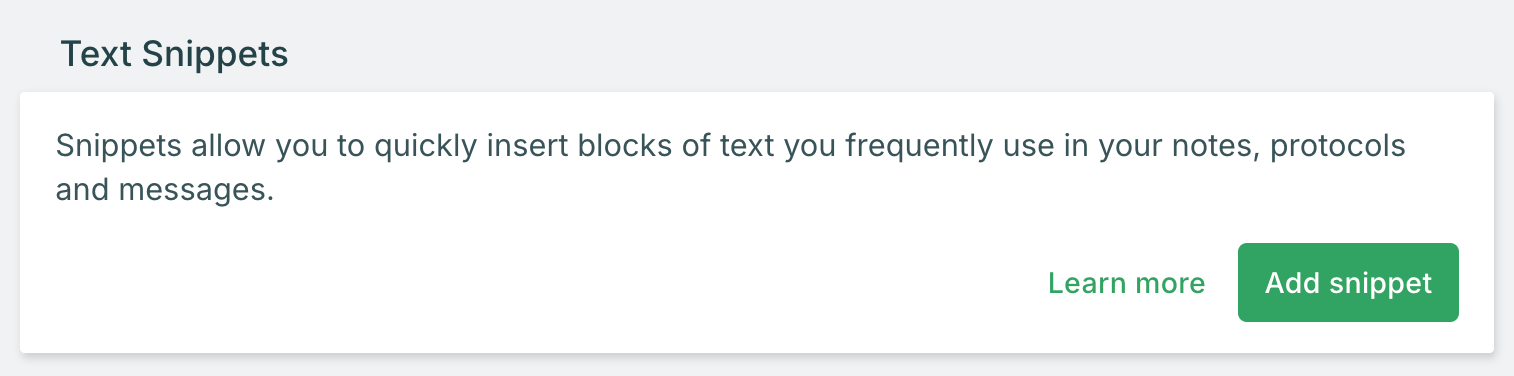 Using Text Snippets – Help @ Practice Better