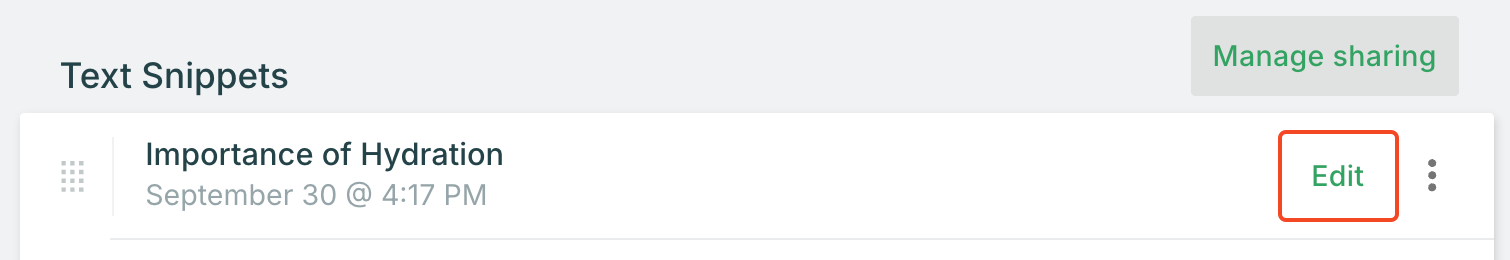 Using Text Snippets – Help @ Practice Better